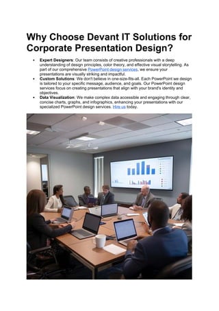 Why Choose Devant IT Solutions for Corporate Presentation Design | PDF