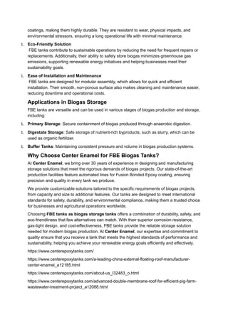 Why Choose FBE Tanks as Biogas Storage Tanks.docx