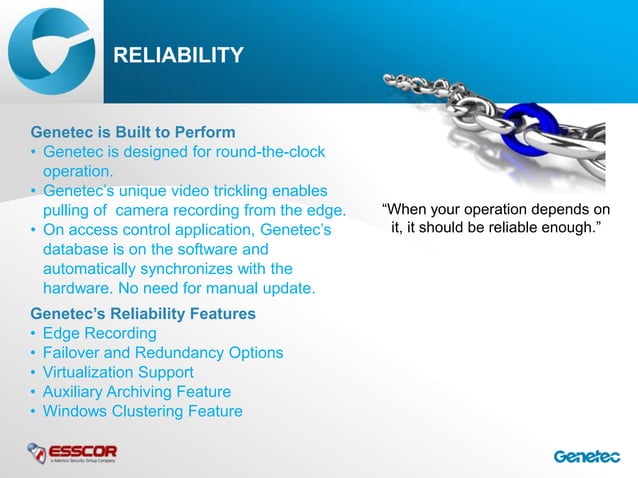 Why choose genetec | PPTX | Computer Software and Applications | Computing