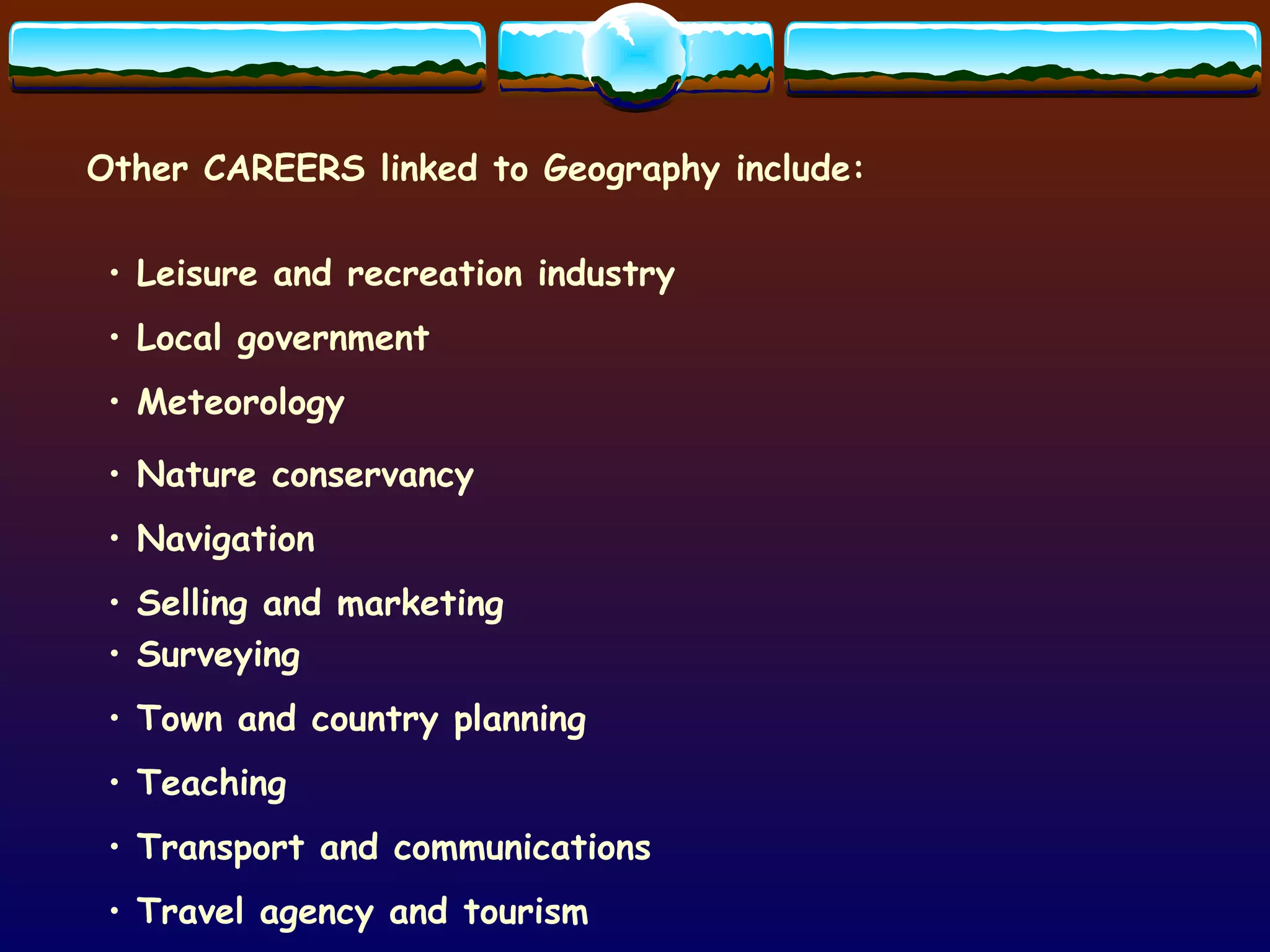 Choose Geography | PPT