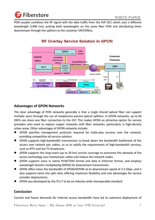 Why Choose GPON as Your FTTH Solution? | PDF | Internet | Computing