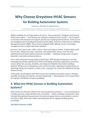 Why Choose Greystone HVAC Sensors for Building Automation Systems.pdf