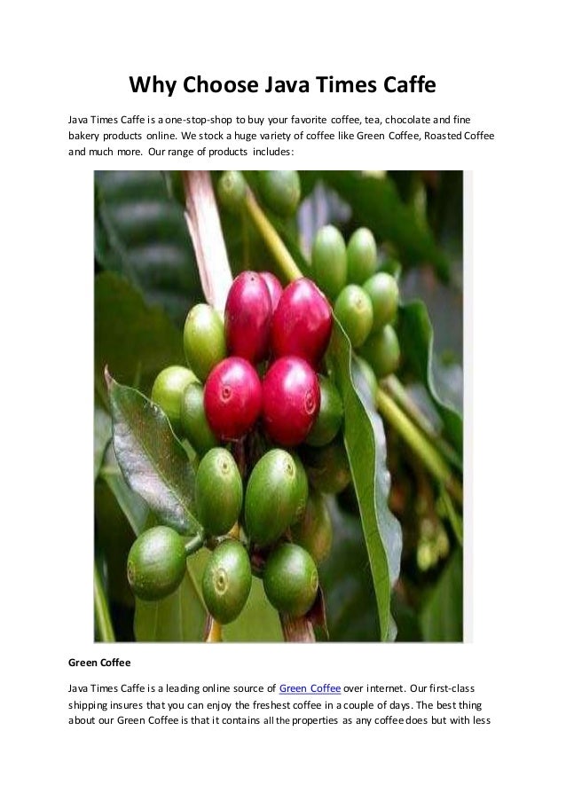 Why choose java times caffe