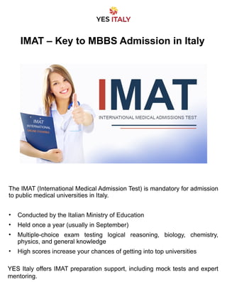 Why You Should choose MMBS in Italy?.pptx