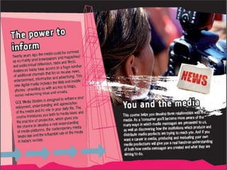 Why choose media studies A level | PPT