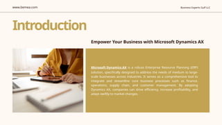 Why Choose Microsoft Dynamics AX? Features, Benefits, and Insights | PPTX