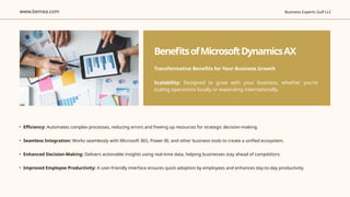 Why Choose Microsoft Dynamics AX? Features, Benefits, and Insights | PPTX