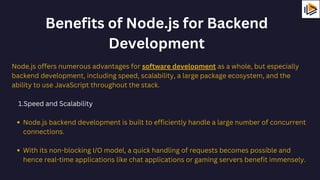 Why Choose Node.js for Backend Development? | PPT