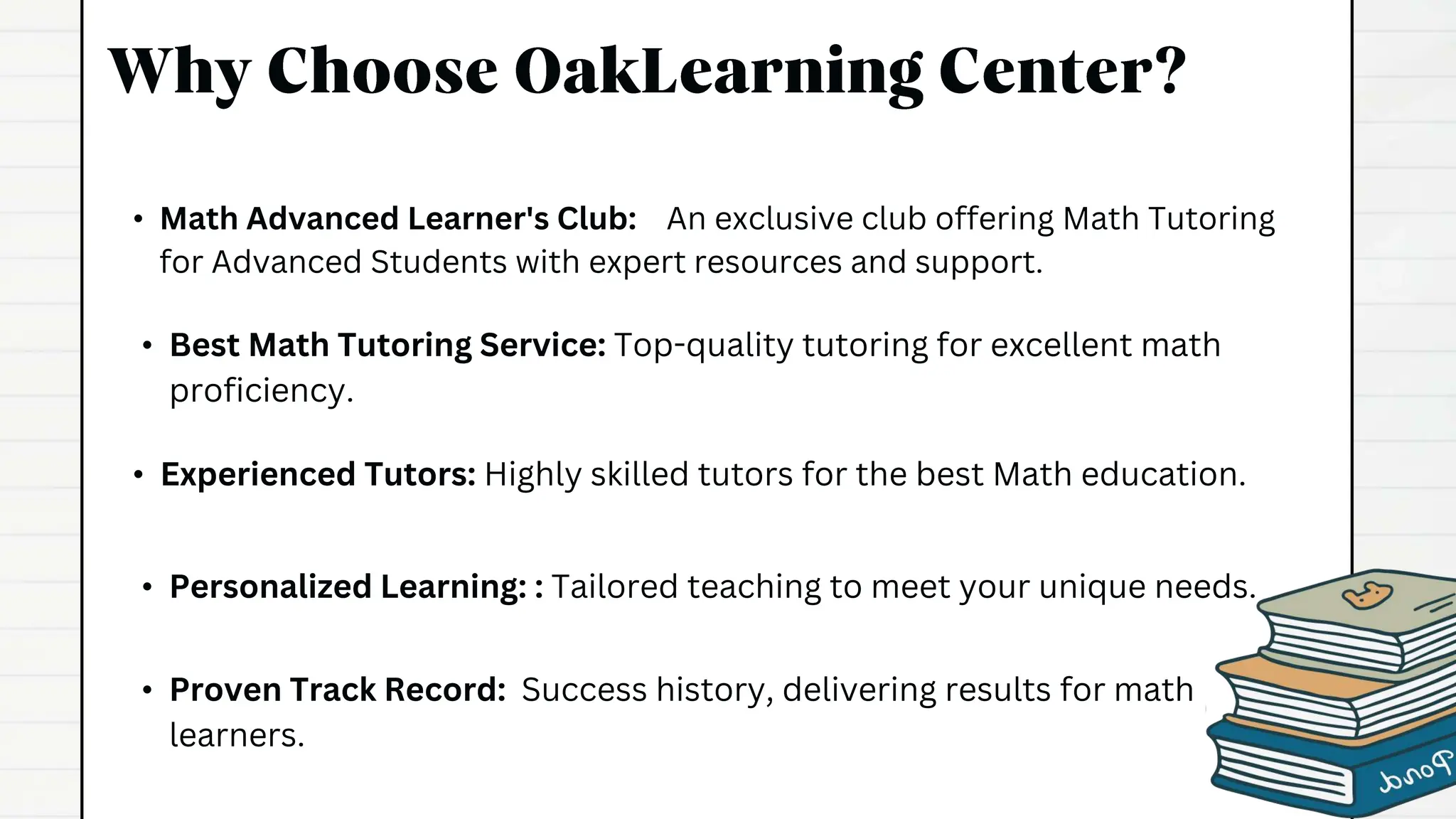 Why Choose OakLearning Center? | PPTX