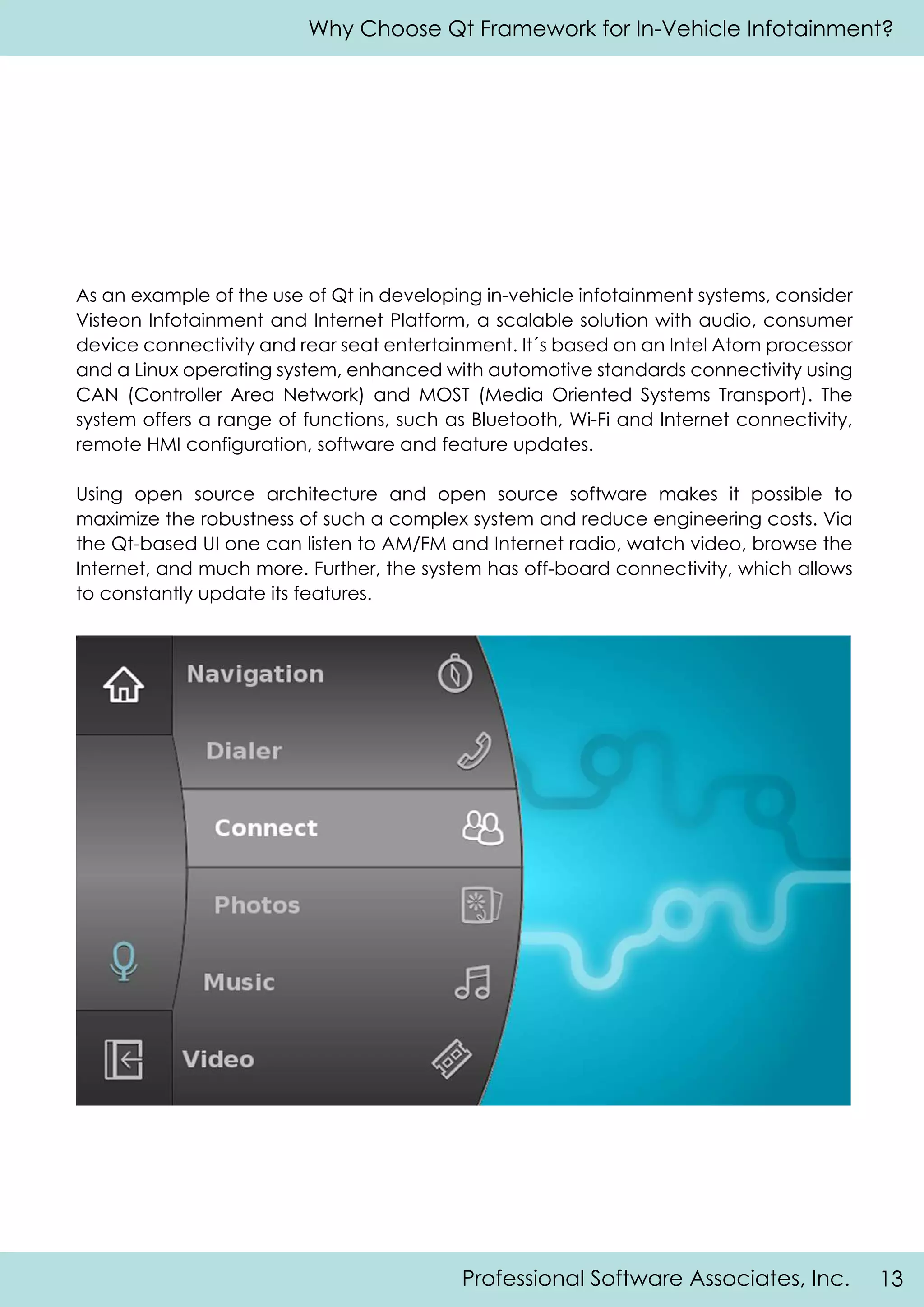 Why choose qt framework for in vehicle infotainment | PDF