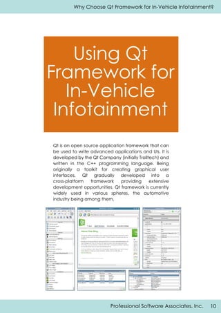 Why choose qt framework for in vehicle infotainment | PDF