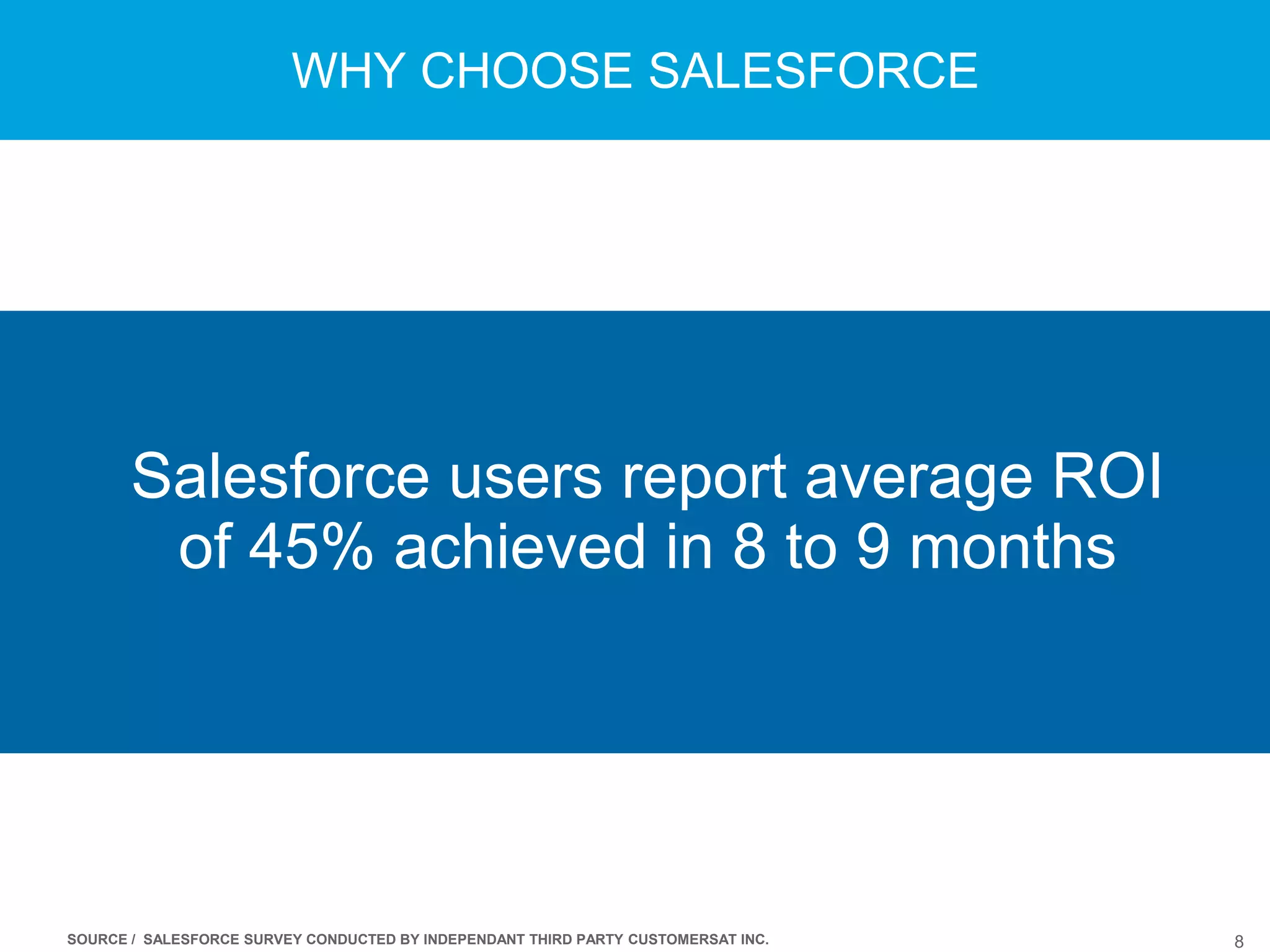 Why Choose Salesforce Top 10 Reasons To Choose Salesforce Ppt