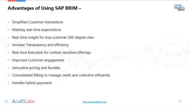 Why choose SAP BRIM accelerator for your business? | PPT