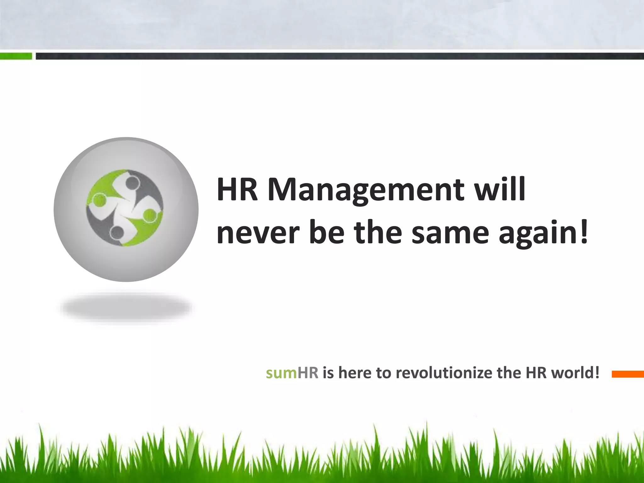 Why Use sumHR HR Software | PPSX