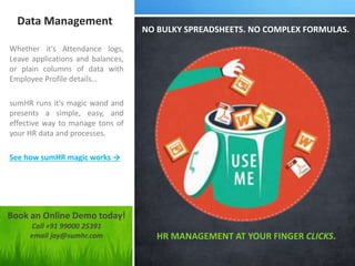 Why Use sumHR HR Software | PPSX