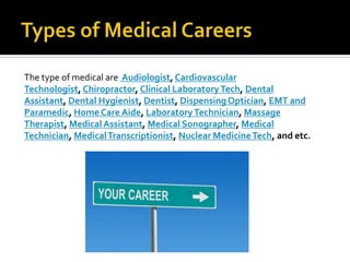 Why choose the medical careers | PPTX