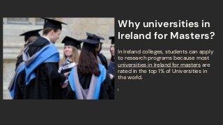 Universities in Ireland for Masters is Best Place to Study | PPT
