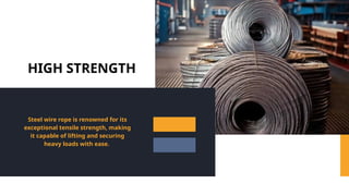 Choose steel wire ropes for their unmatched strength, durability, and ...