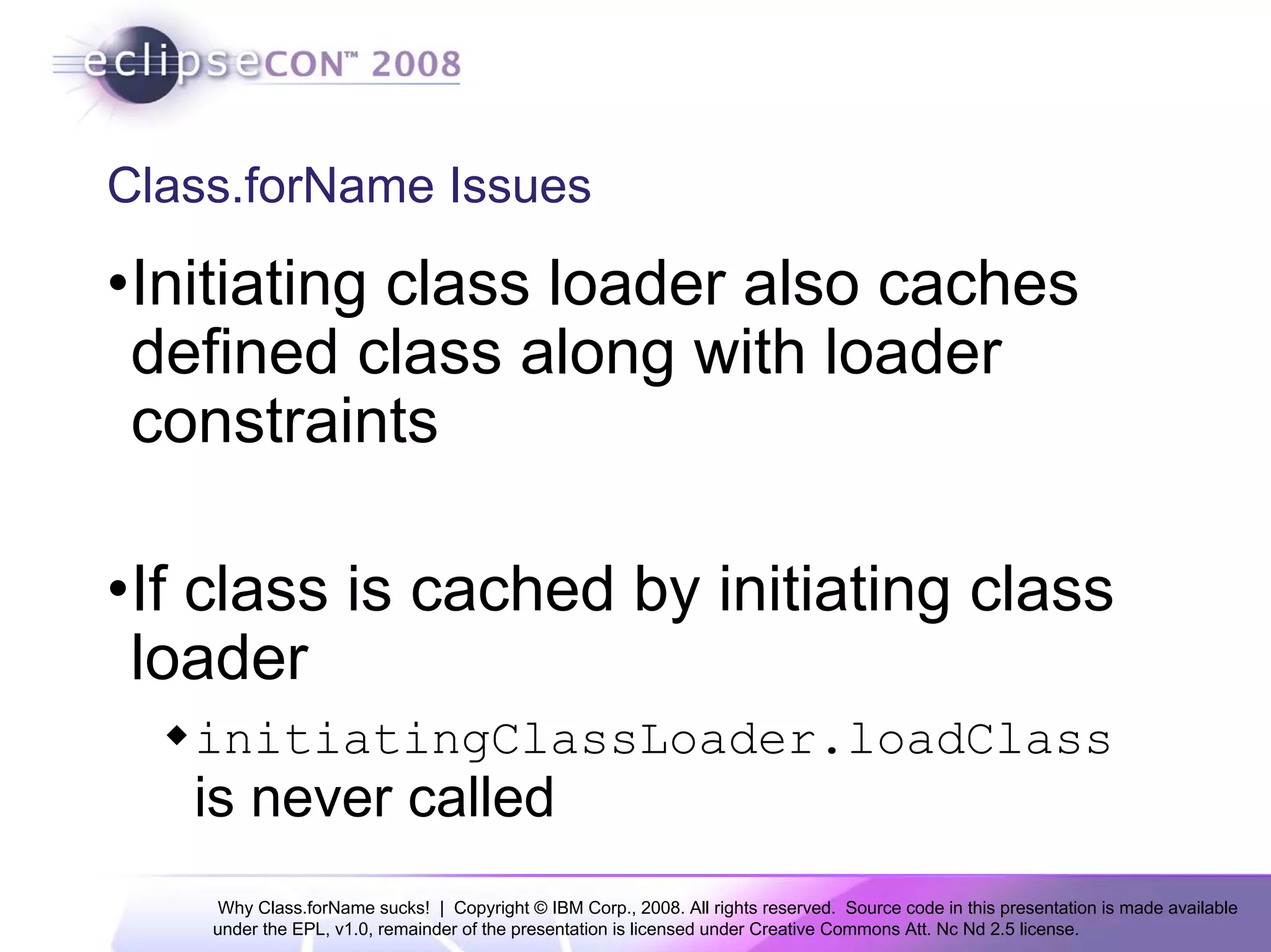 Why Classforname Sucks Bj Hargrave Ppt 