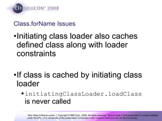Why ClassforName Sucks - BJ Hargrave | PPT