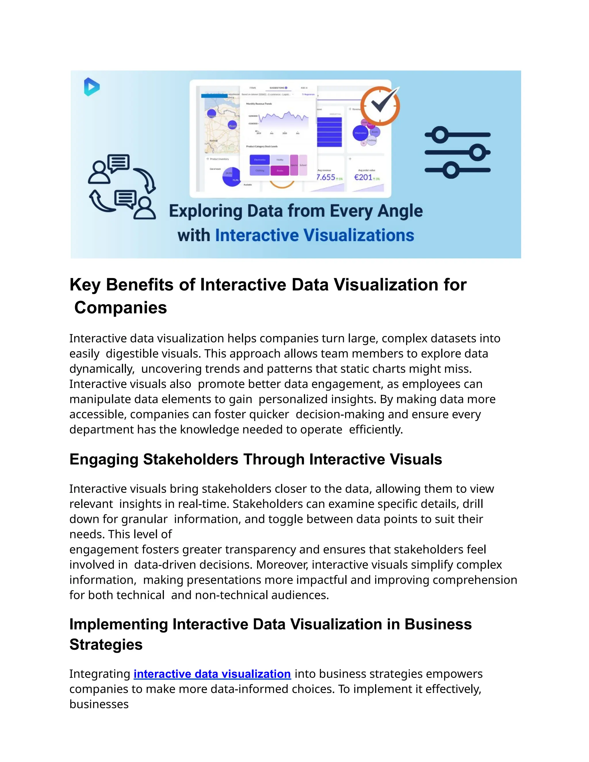 Cloud Data Visualization: Driving Strategic Business Decisions | PDF
