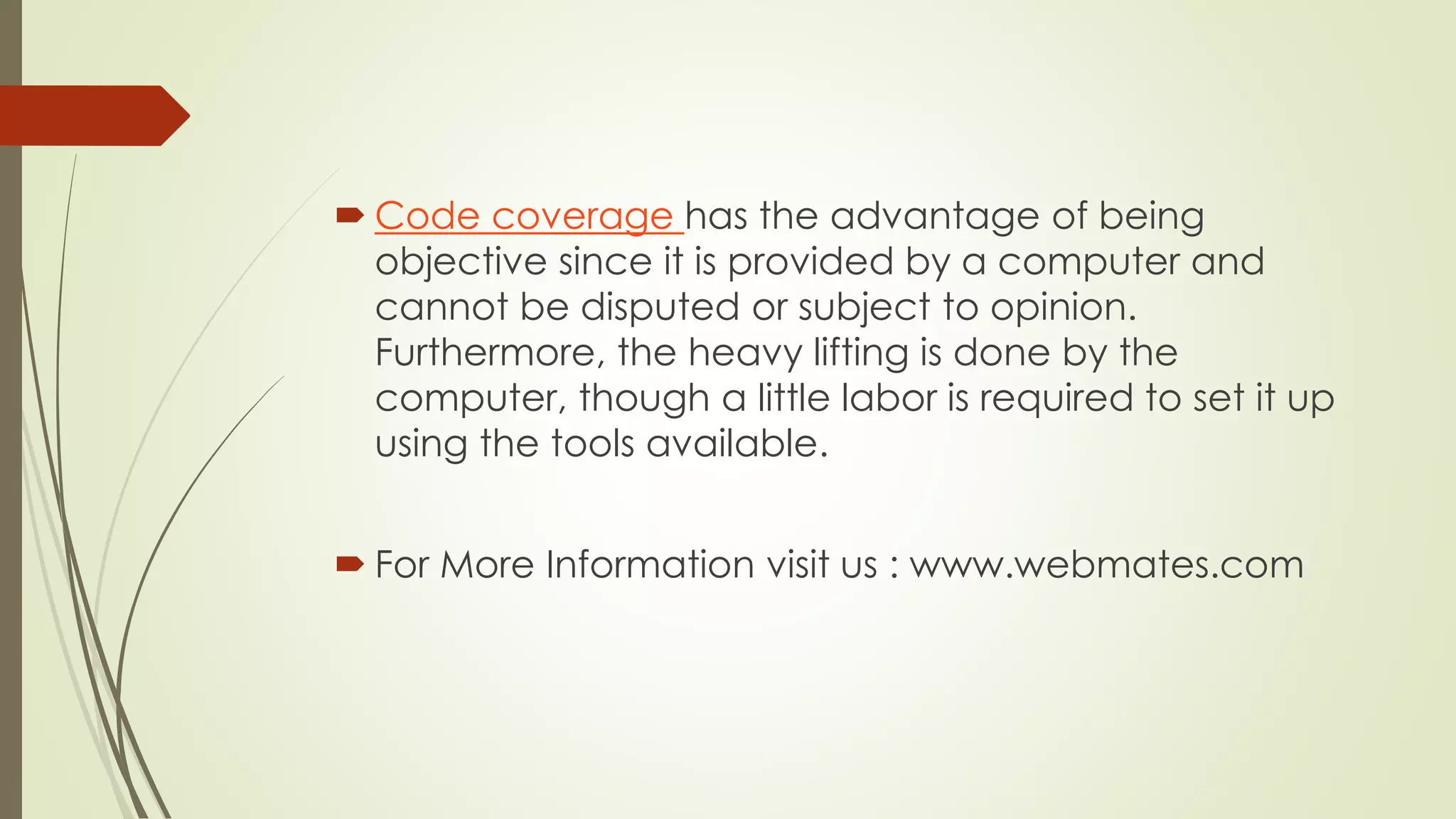 Why code coverage | PDF