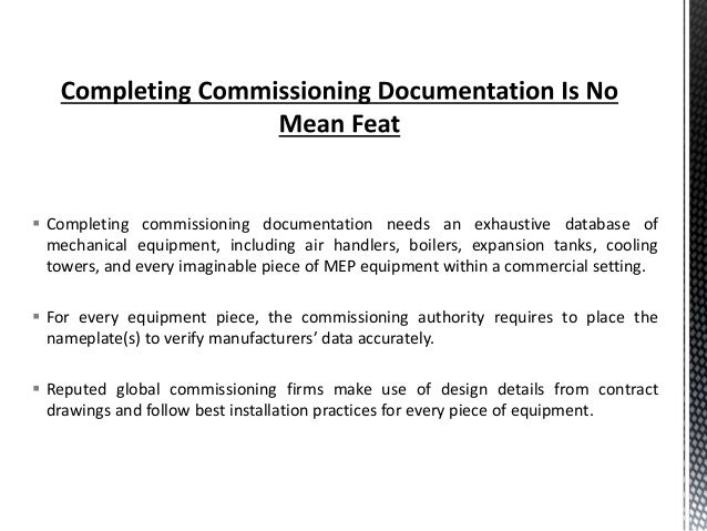 Why commissioning authority should complete commissioning checklists ...