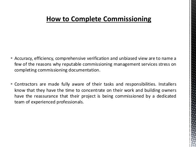 Why commissioning authority should complete commissioning checklists ...