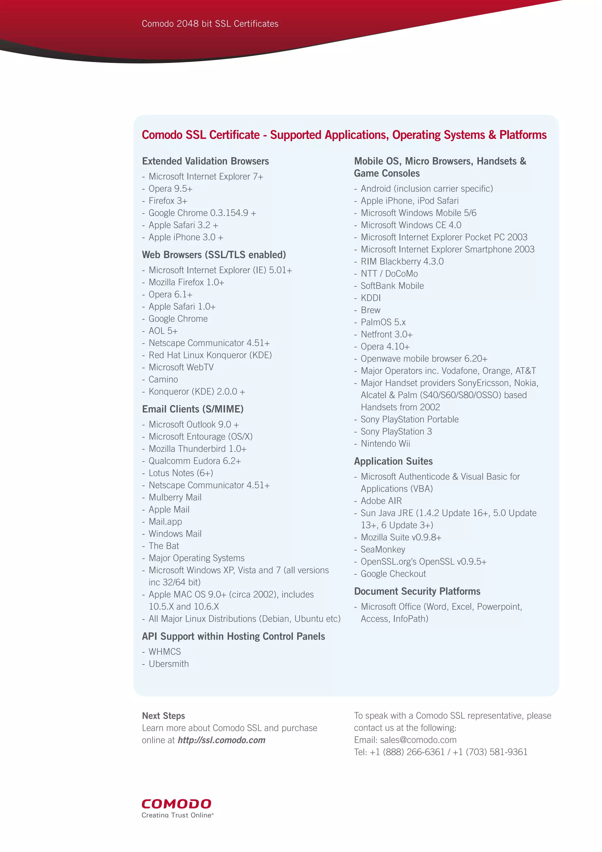 Why Comodo SSL Certificates for your Website? | PDF