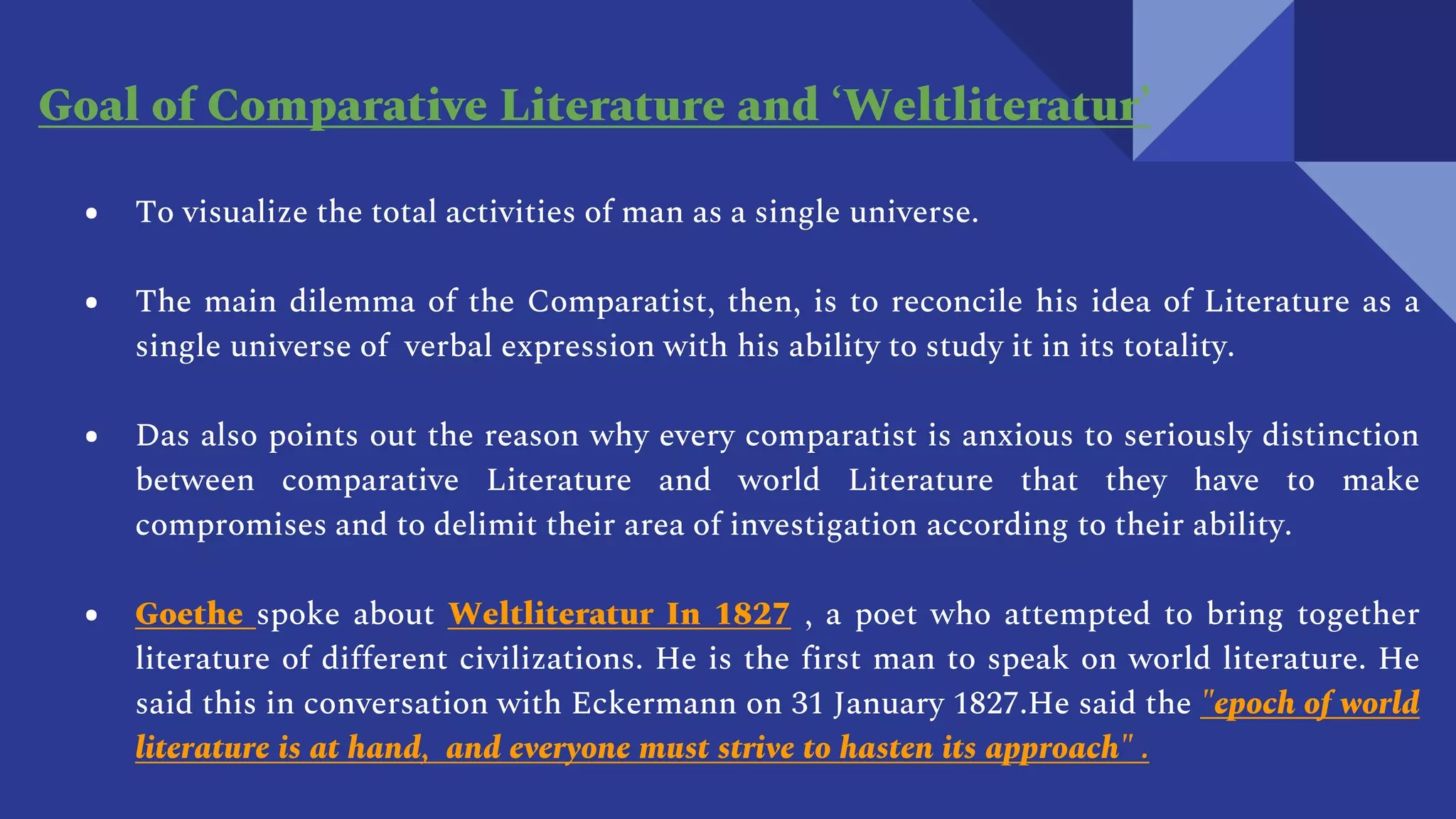 Why Comparative Indian Literature ? | PPT