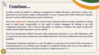 Why Comparative Indian Literature? by Sisir Kumar Das | PDF
