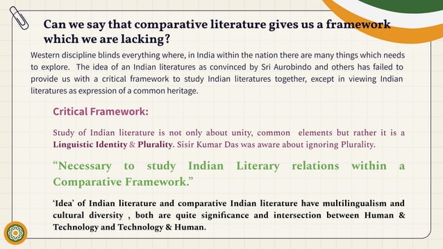 Why Comparative Indian Literature? by Sisir Kumar Das | PDF