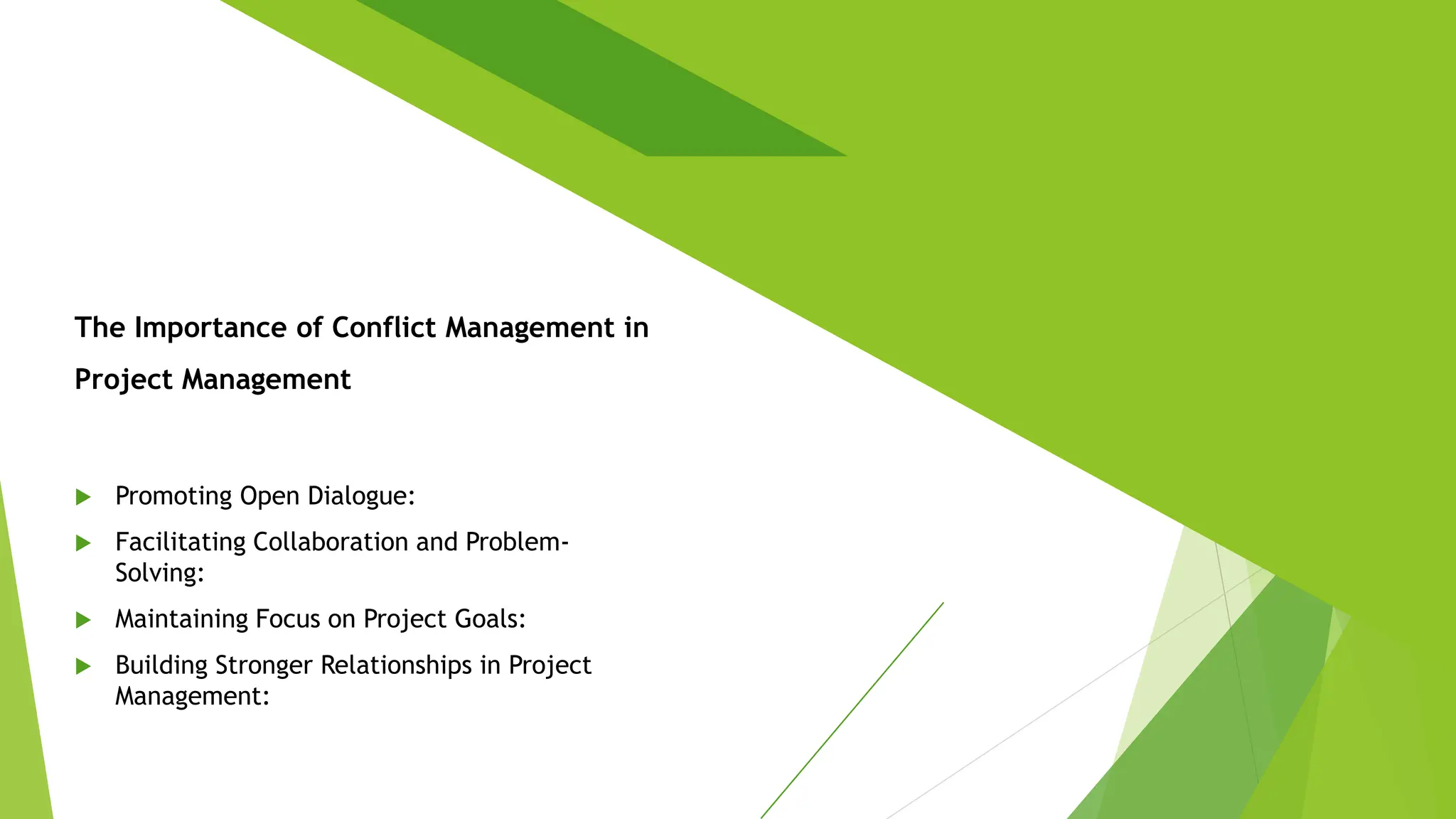 Why Conflict Management is Important in Project Management | PPTX