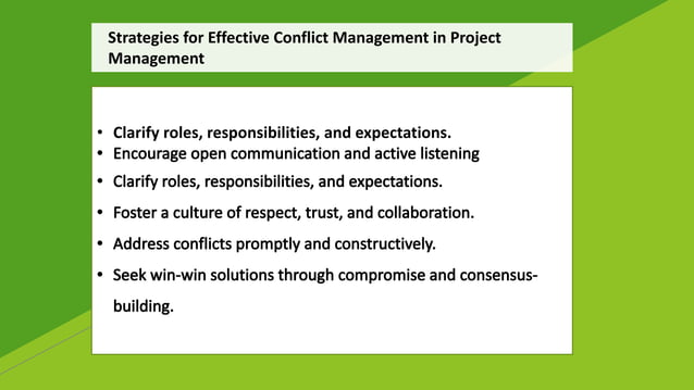 Why Conflict Management is Important in Project Management | PPT
