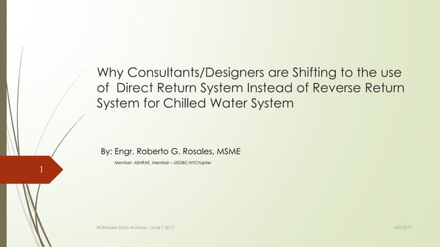 Why Consultants/Designers are Shifting to the use of Direct Return ...