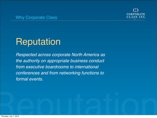 Why corporate class inc | PDF