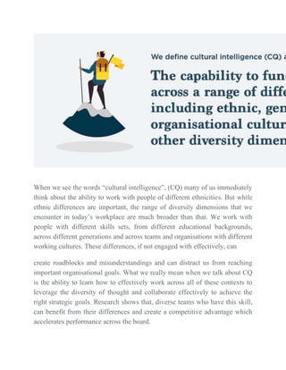 Why Cultural Intelligence is so Important.docx
