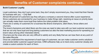 Why customer complaints are good for your business | PPT