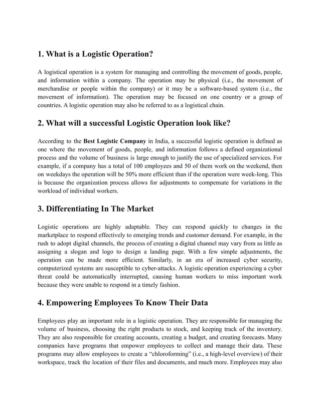 Why Customized Reporting Is The Key To A Successful Logistic Operation.pdf