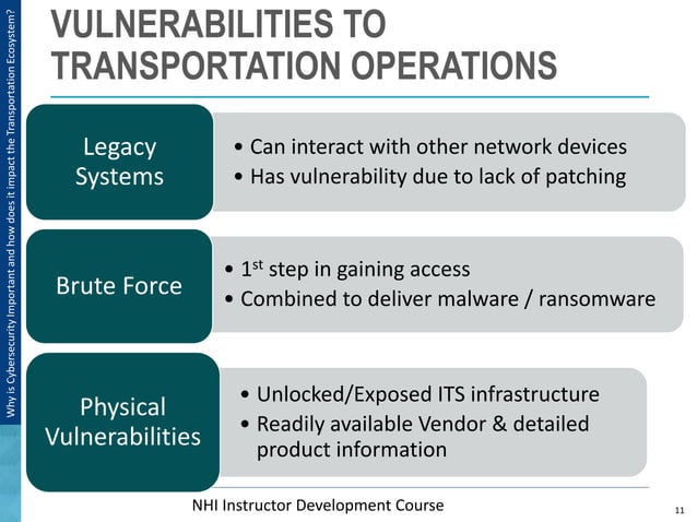 Why Cyber Security is Important to the Transportation Ecosystem NHI IDC ...