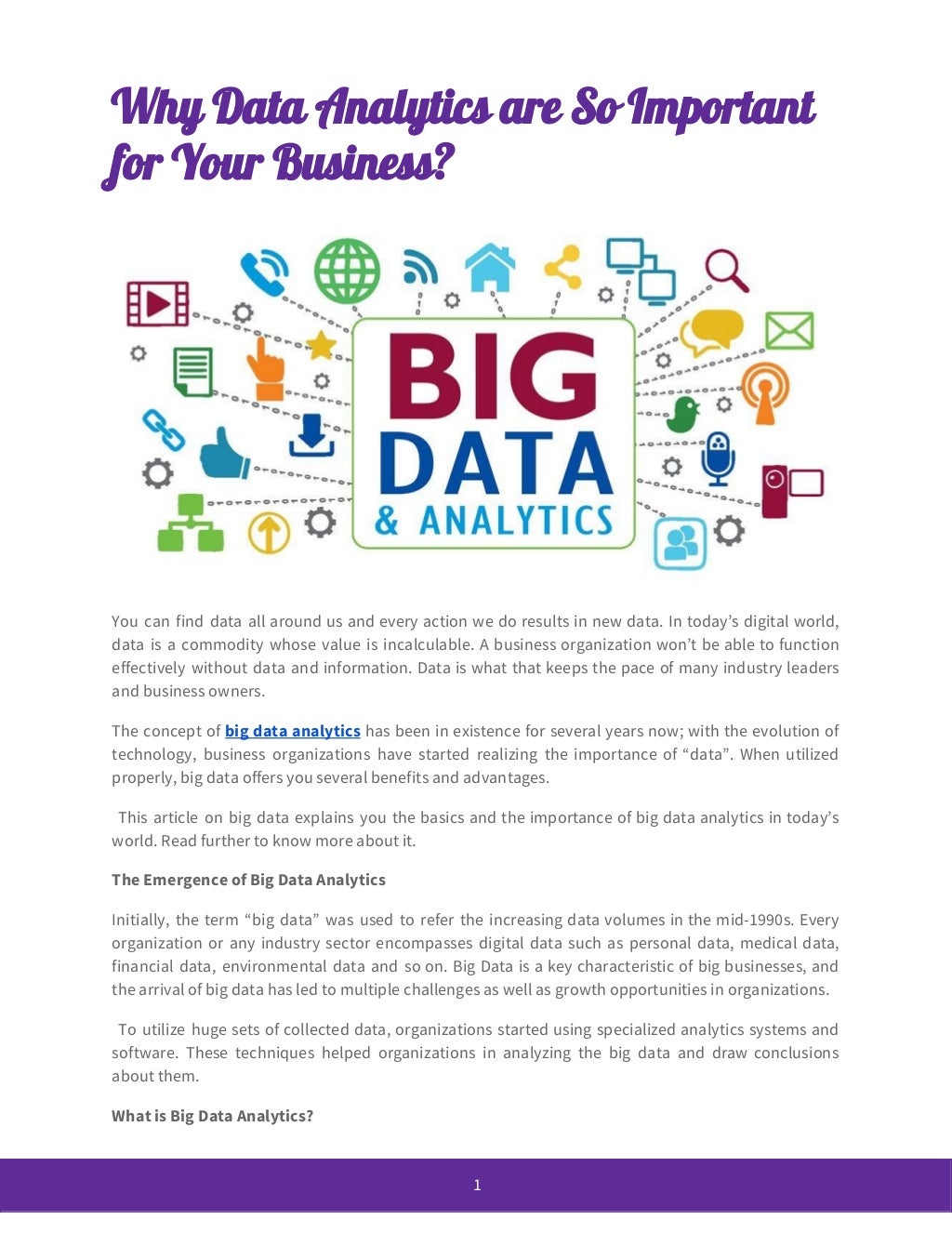 Why Data Analytics are So Important for Your Business?