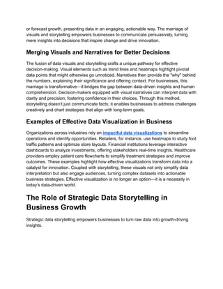 How Data Storytelling Can Revolutionize Business Communication? | PDF