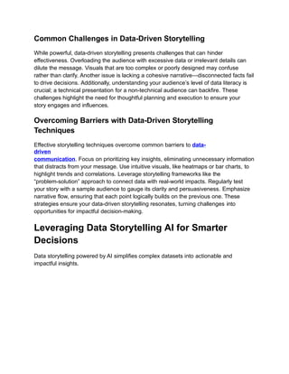 Why Every Business Needs Data Storytelling Skills | PDF