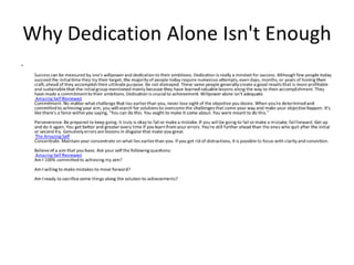 Why dedication alone isn't enough | PDF