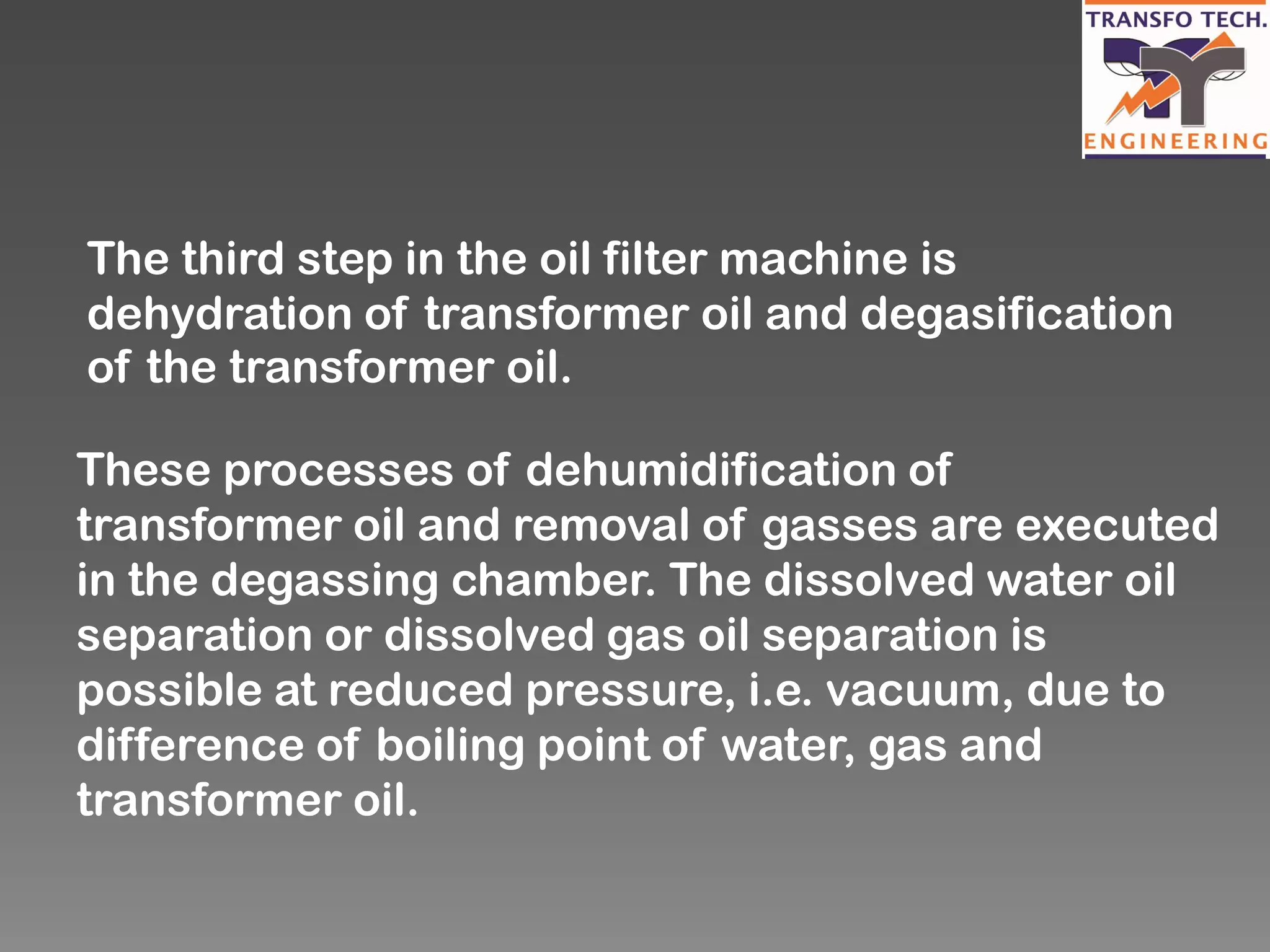 Why dehydration of transformer oil is important? | PDF