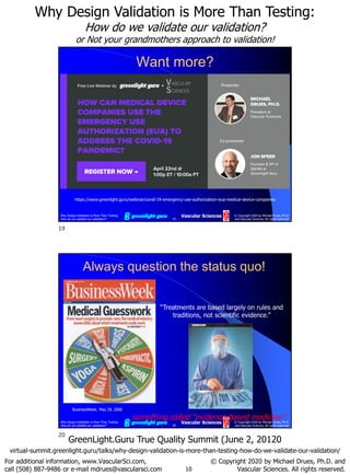 Why Design Validation is More Than Testing: How do we Validate our ...