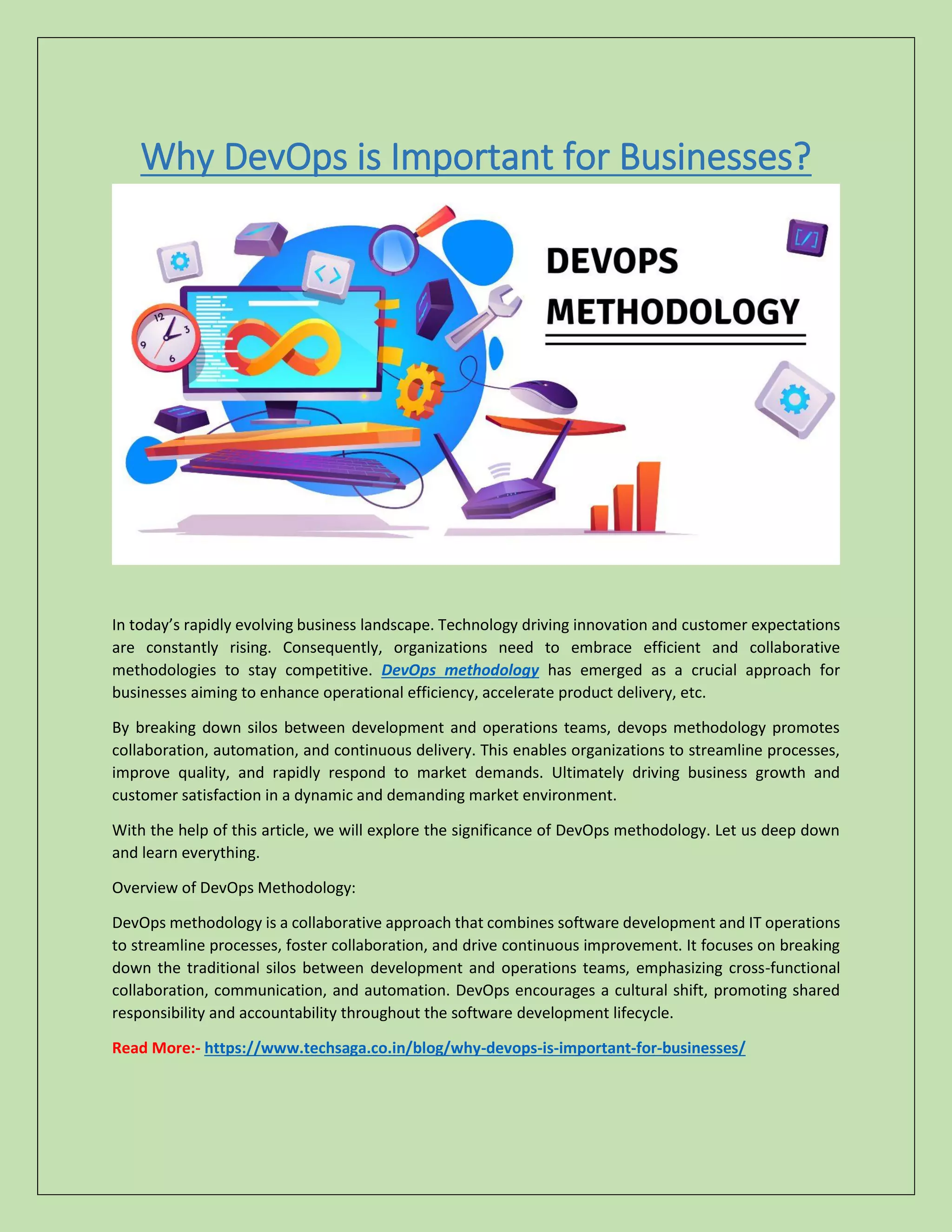 Why DevOps is Important for Businesses? | PDF