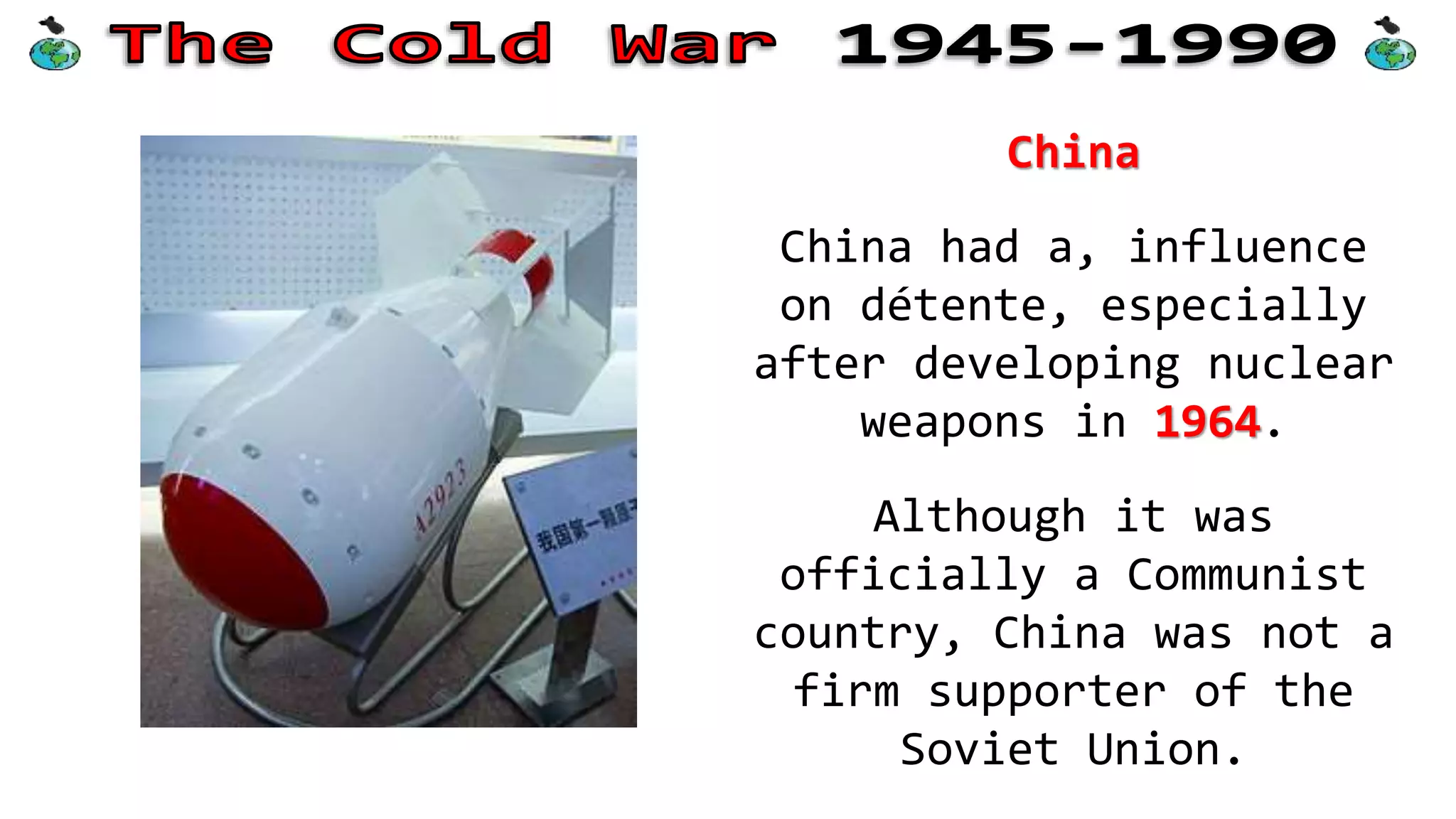 Cold War - Why did detente take place? | PPTX