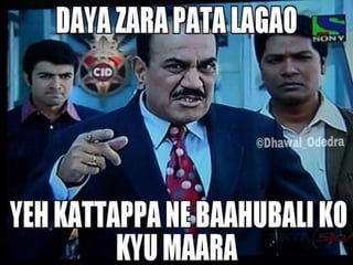 Why did Kattappa kill Baahubali ? | PPTX