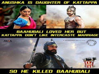 Why did Kattappa kill Baahubali ? | PPTX